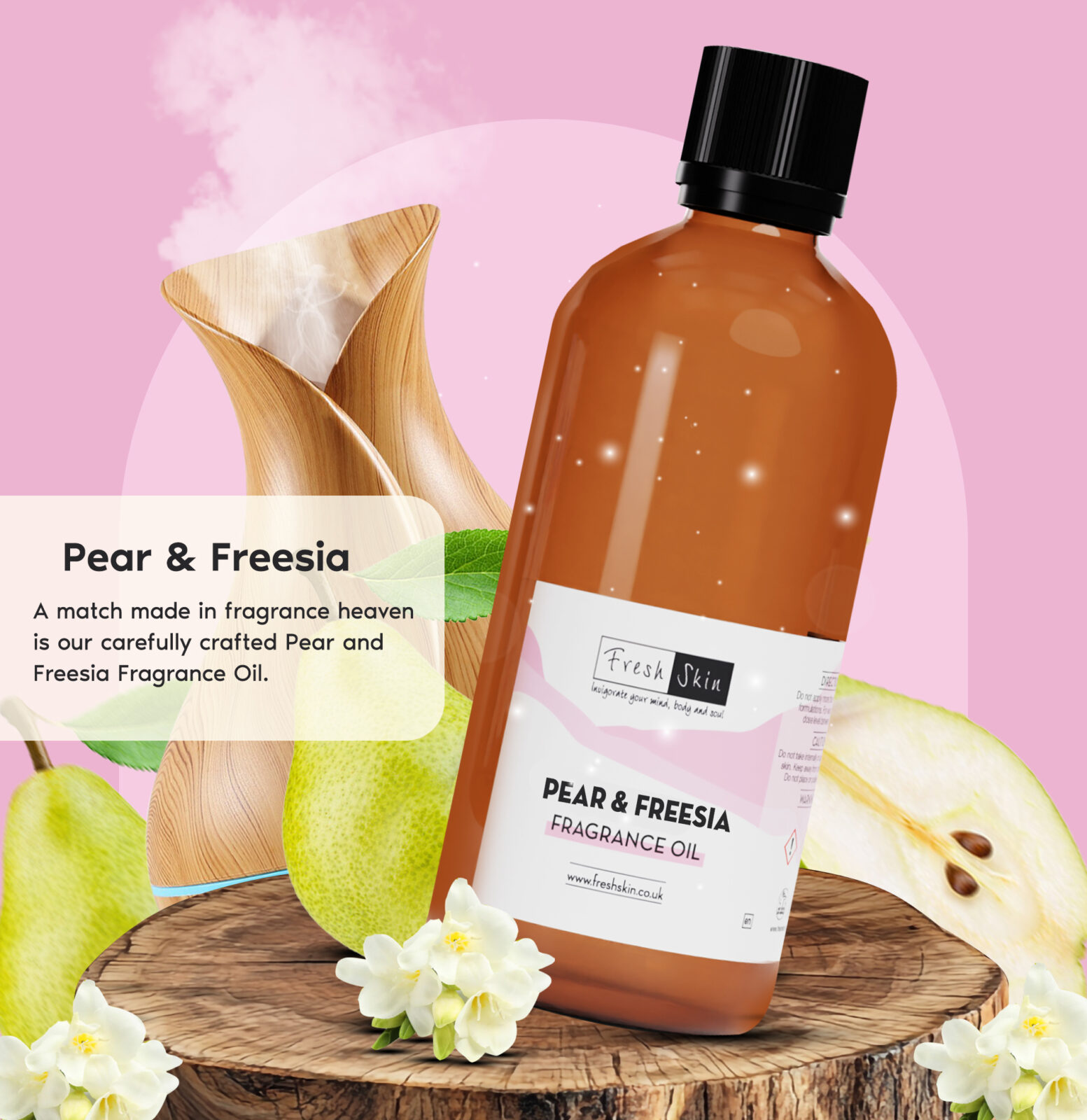 Pear & Freesia Fragrance Oil - Freshskin Beauty